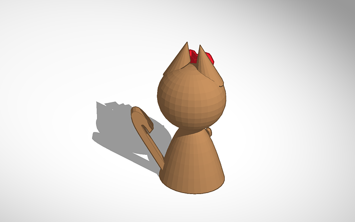 3D design Kitten - Tinkercad