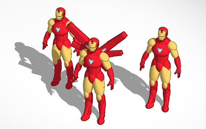 3D design jamir tony stark - Tinkercad