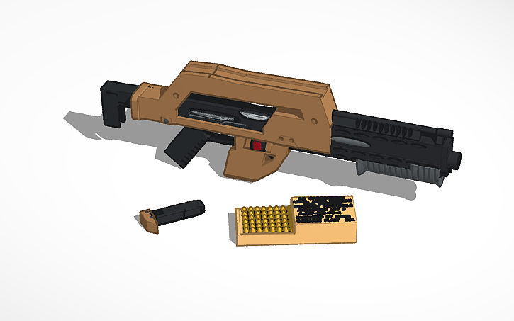 3D design Plasma rifle - Tinkercad
