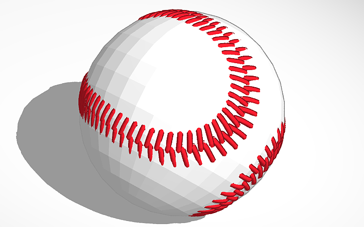 3D design Baseball - Tinkercad