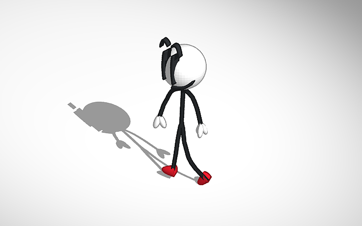 3D design Stickman - Tinkercad
