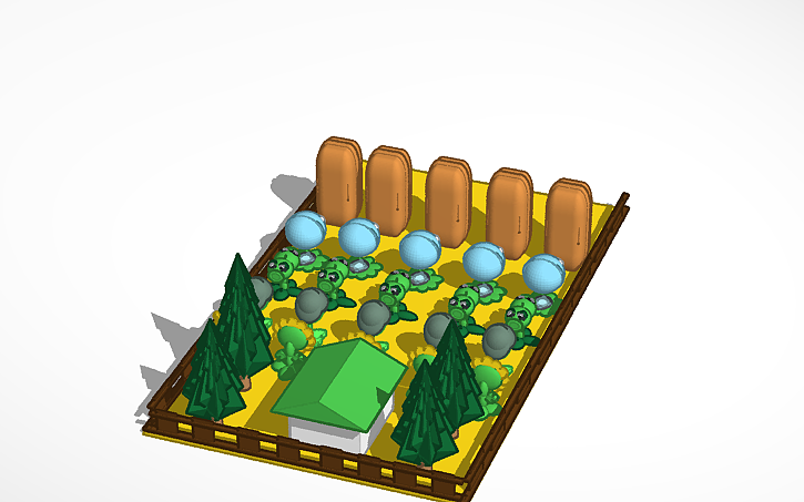 3D design Copy of pvz garden - Tinkercad