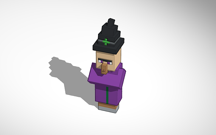 3D design Minecraft Witch - Tinkercad