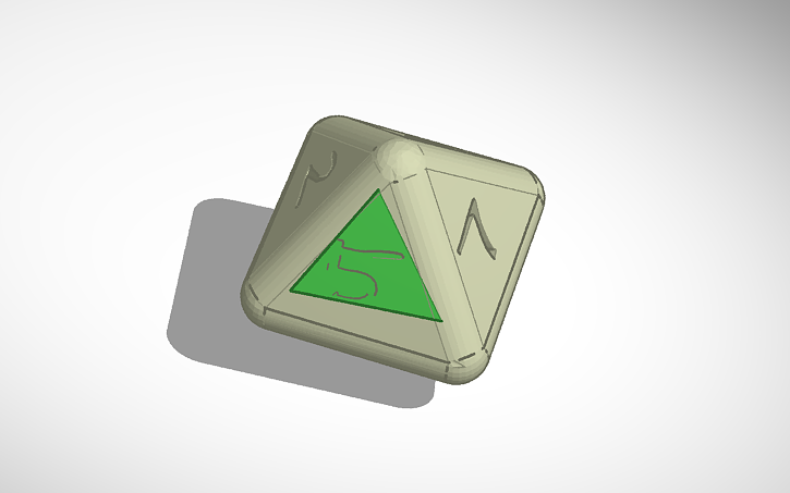 3D design cub Octagon - Tinkercad