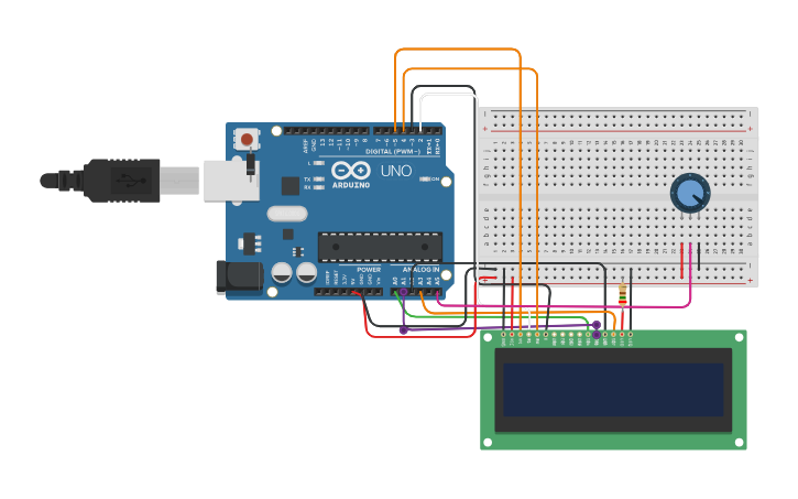 Circuit design Arduino Game - Tinkercad