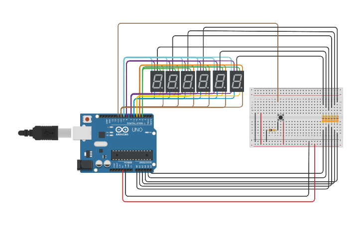Circuit design Clock - Tinkercad