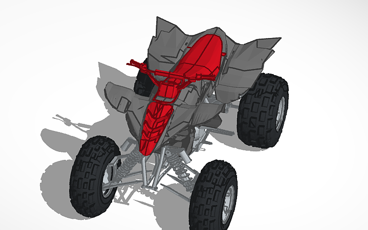 3D design ATV Yamaha raptor - Tinkercad
