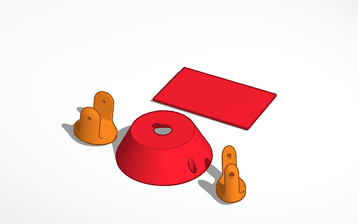 3D design Copy of Copy of Dual Axis Solar Tracker - Tinkercad