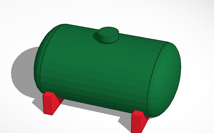 3D design Fuel Tank 1 - Tinkercad