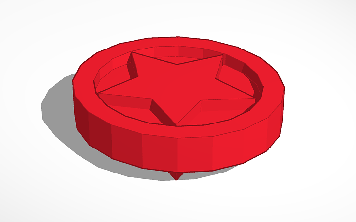 3D design Checker Red - Tinkercad