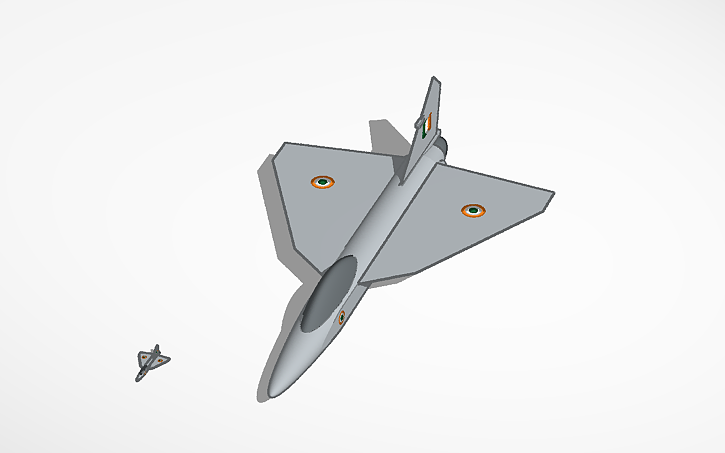 3D design HAL Tejas - Tinkercad