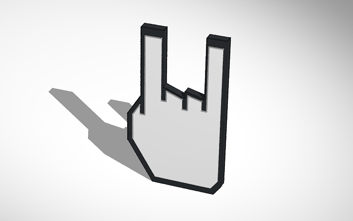 3D design Rock Hard - Tinkercad