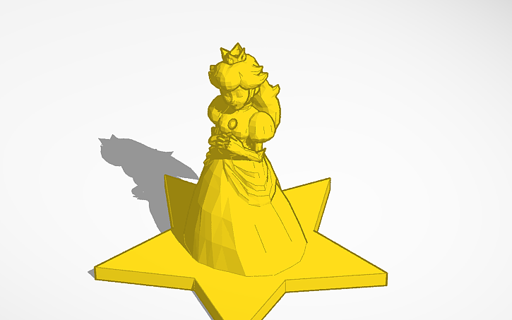 3D design Princess Peach - Tinkercad