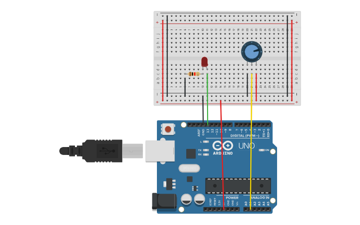 Circuit design Analog Signal Project - Tinkercad