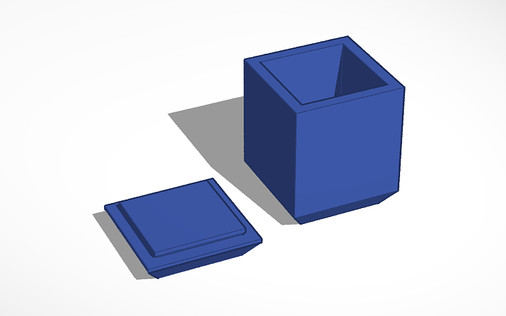 3D design Simple Hollow box - Tinkercad
