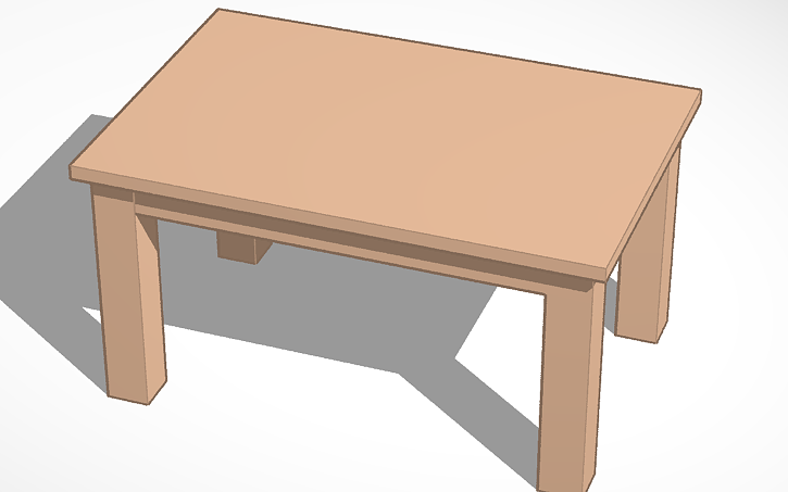 3D design Table - Tinkercad