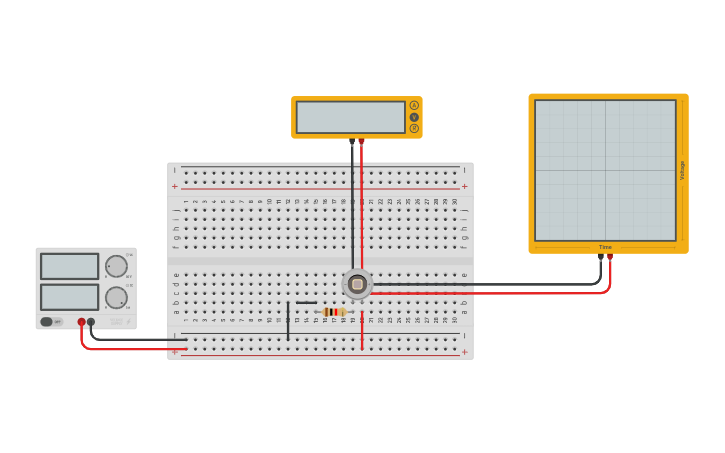 Circuit design Photodiode - Tinkercad