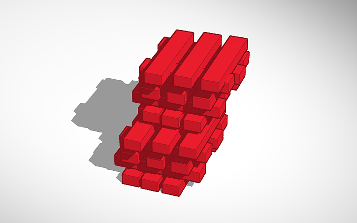 3D design jenga - Tinkercad