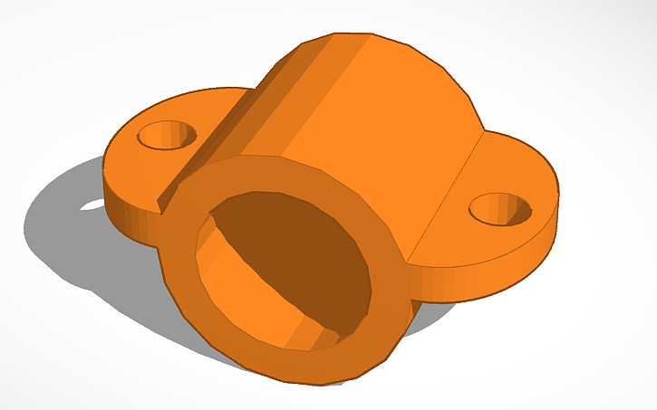 3D design Rod support - Tinkercad