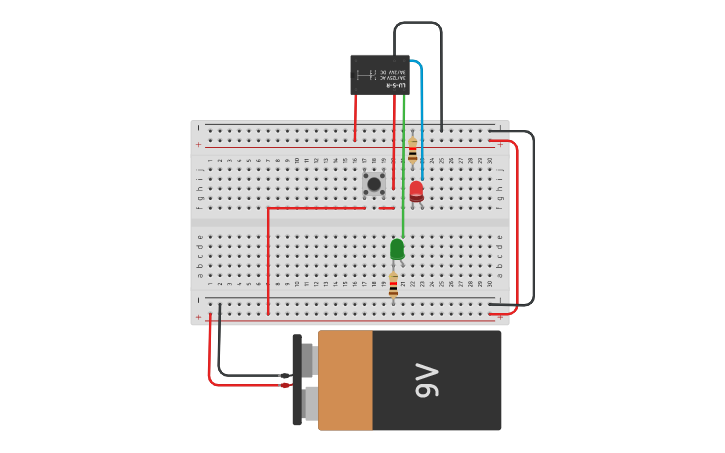 Circuit design relay - Tinkercad