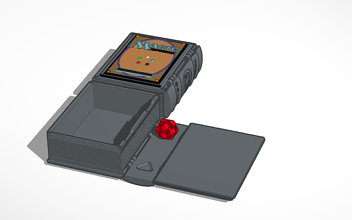 3D design Magic card deck box! - Tinkercad