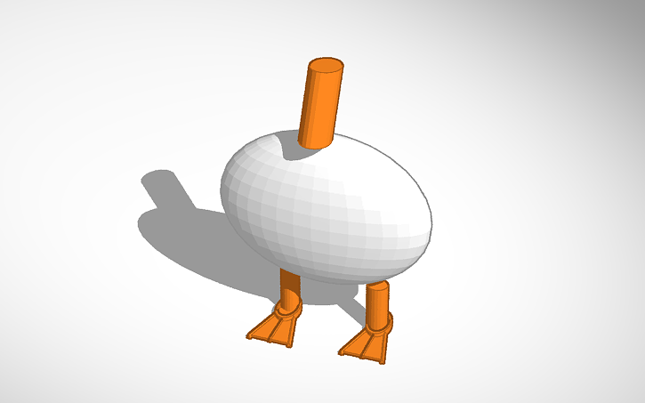 3D design duck - Tinkercad