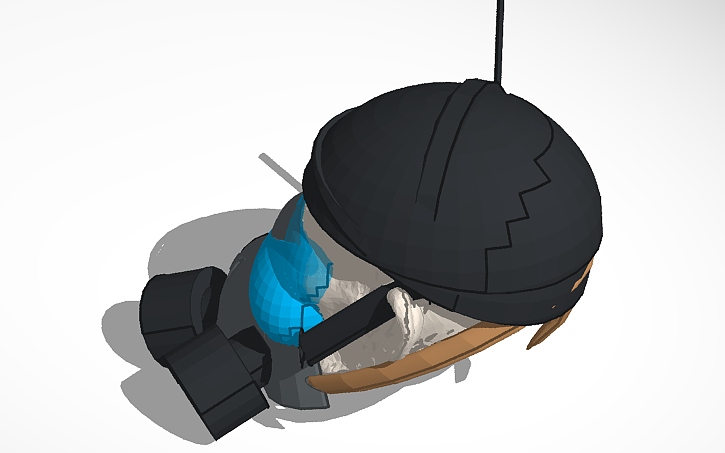 3D design gas mask - Tinkercad