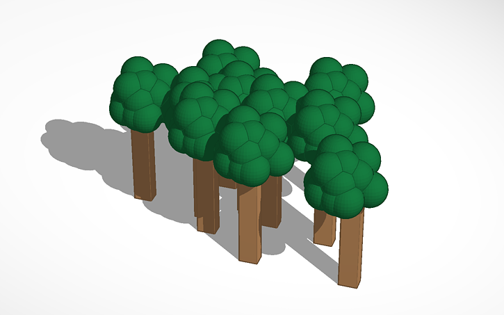 3D design trees - Tinkercad