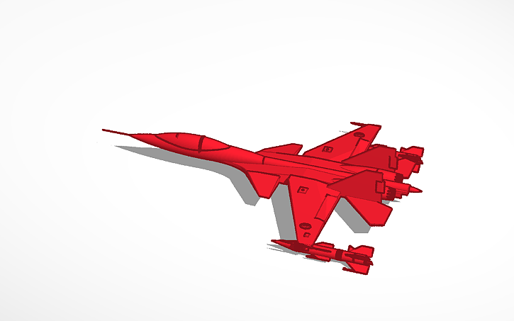 3D design fighter jet - Tinkercad