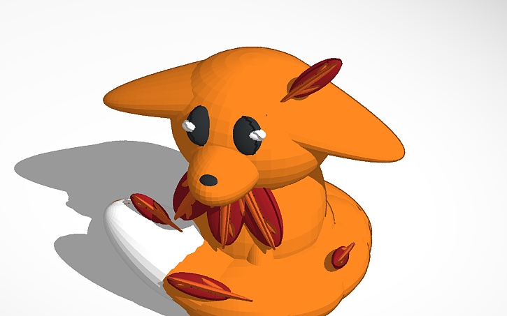 3D design Fall fox - Tinkercad
