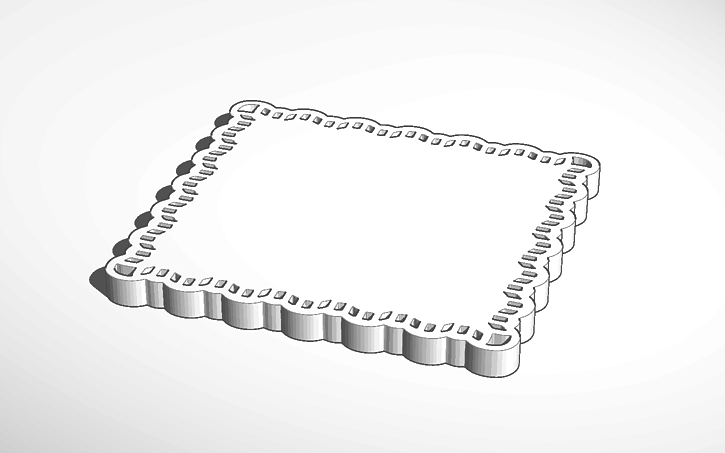 3D design picture frame - Tinkercad