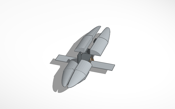 3D design Space ship - Tinkercad