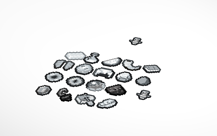 3D design Copy of Minecraft Items Templates - Tinkercad