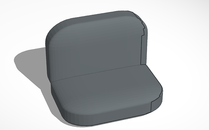 3D design Movie theatre seat - Tinkercad