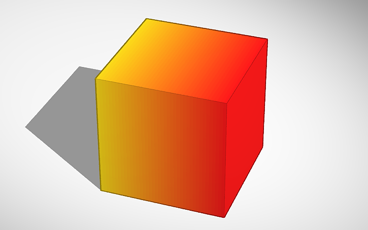3D design Sunset Gradient - Tinkercad