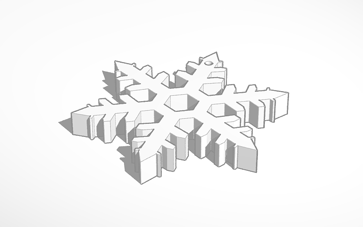 3D design Snowflake - Tinkercad