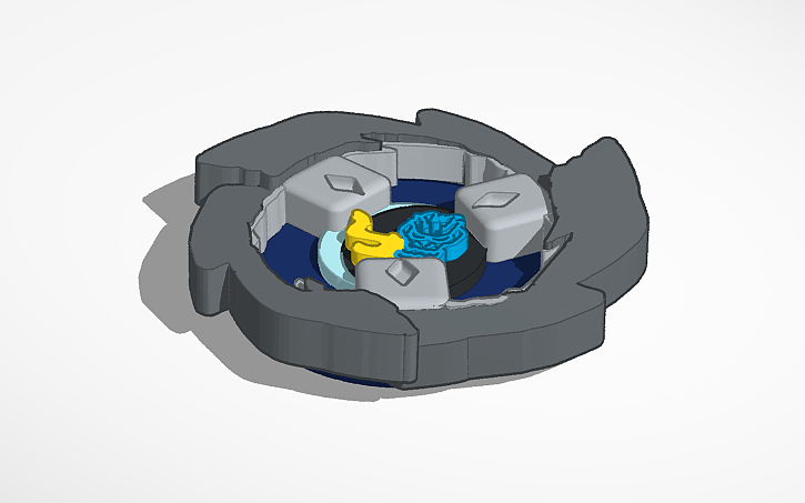 3D design Beyblade x dran sword - Tinkercad