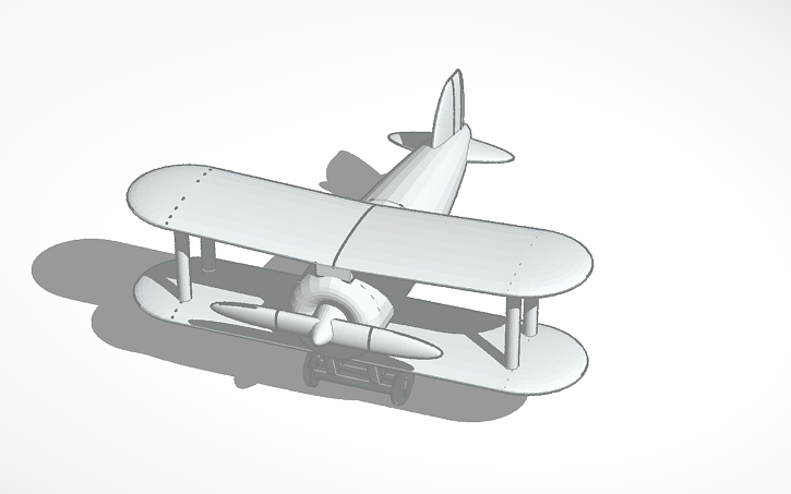 3d Design Propeller Airplane Tinkercad