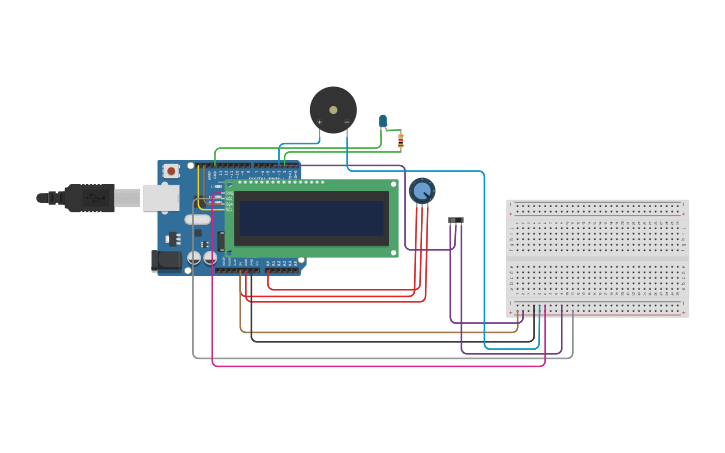 Circuit design Semi-Automatic cooker monitor - Tinkercad