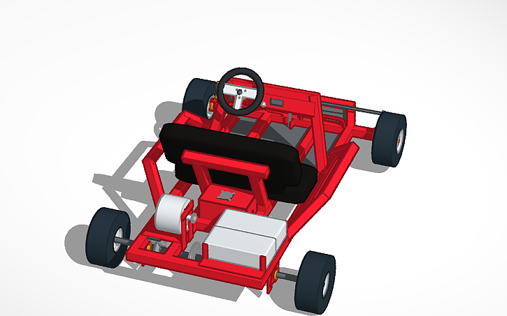 3D design Go Kart frame Plan - Tinkercad