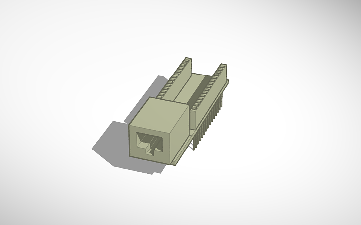 3D design RobotDyn W5500v2 Ethernet Shield for Arduino NANOv3 - Tinkercad