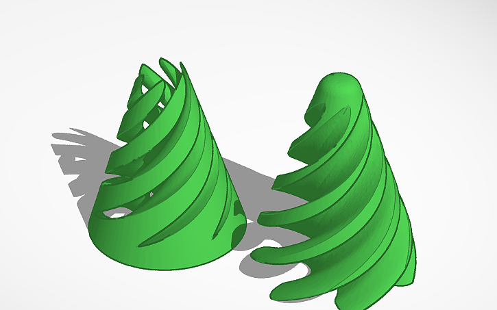 3D design pass through fidget - Tinkercad