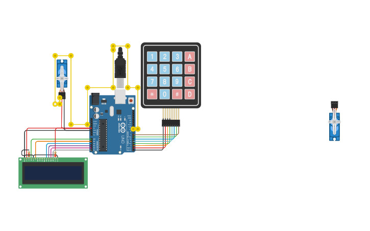 Circuit design digital lock - Tinkercad
