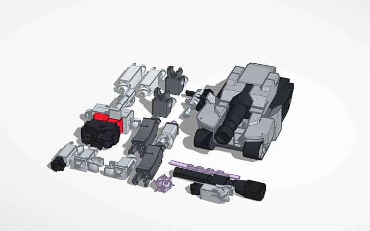 3D design Megatron g1 figure - Tinkercad