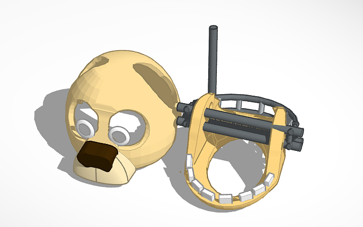 3D design Springtrap V9 mask - Tinkercad