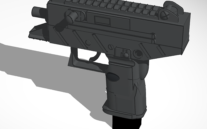 3D design Uzi - Tinkercad