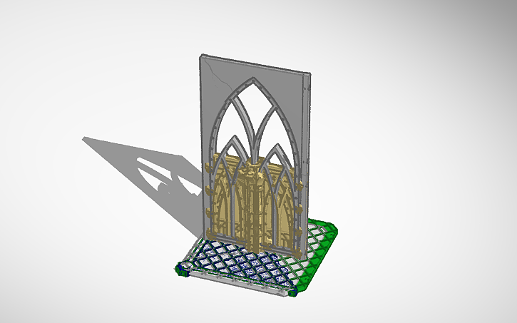3D design modular wargaming ruins - Tinkercad