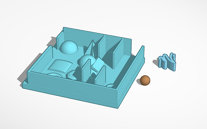 3D design めいろ - Tinkercad