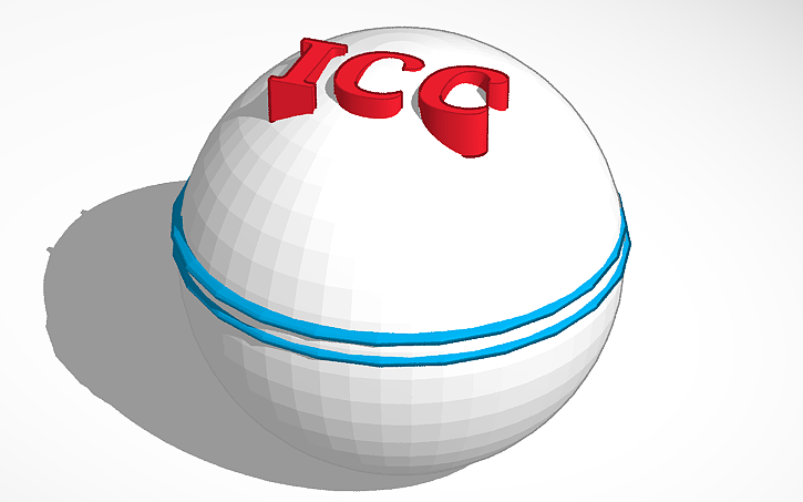 3D design Cricket Ball - Tinkercad
