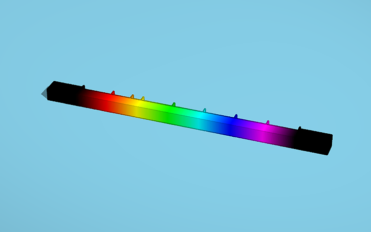 3D design Mid-High resolution gradient(Visible Light spectrum) - Tinkercad